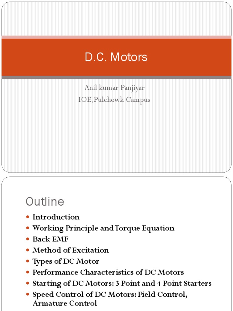 DC Motors | PDF | Electric Motor | Torque