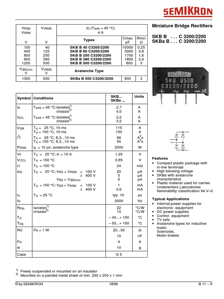 Types SKB B 40 C3200/2200 SKB B 80 C3200/2200 SKB B 250 C3200/2200 SKB B 380 C3200/2200 SKB B ...