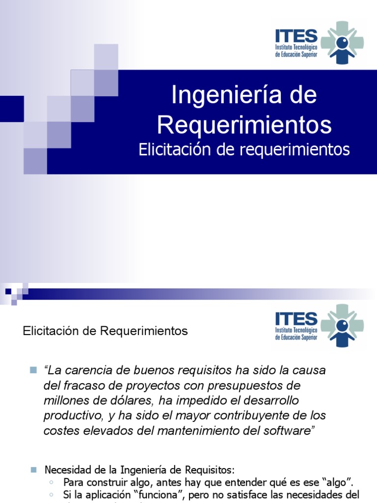 Ing de Requerimientos Elicitacion de Requerimientos | PDF | Ingeniería ...