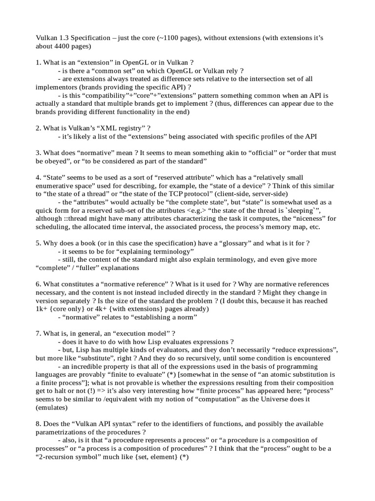 Understanding Key Concepts in the Vulkan 1.3 Graphics API Specification | PDF | Process ...
