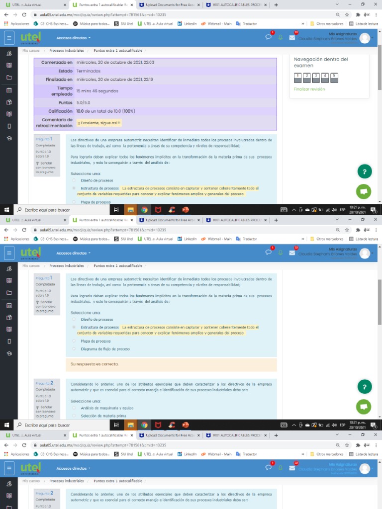 Procesos Industriales - Punto Extra 1 | PDF