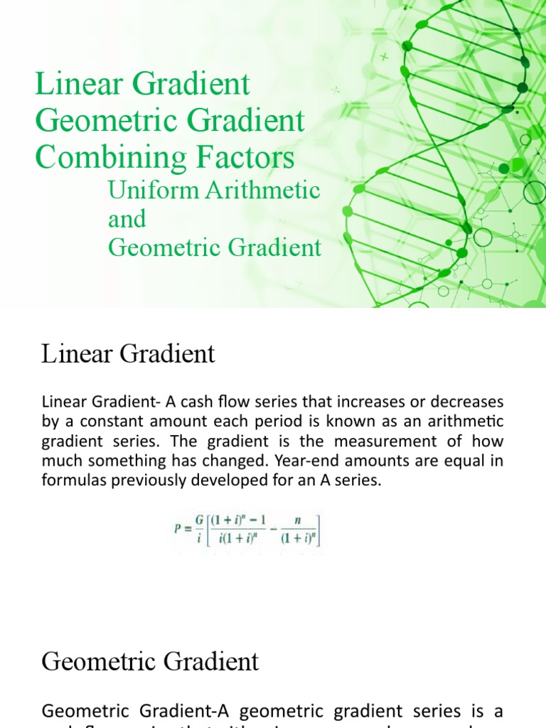 Week 8 Topic 4 Uniform Arithmetic and Geometric Gradient | PDF | Arithmetic | Mathematics