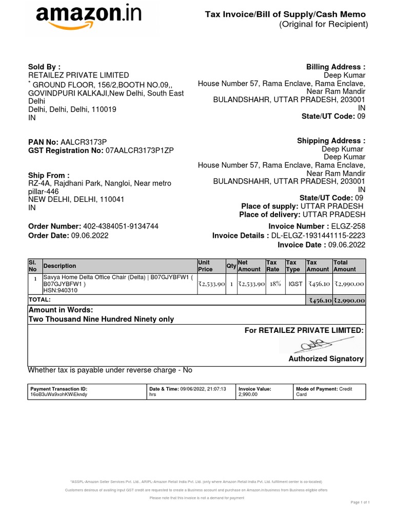 Invoice Chair | PDF | Invoice | Government Finances