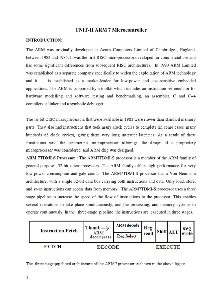 Arm Notes | Download Free PDF | Central Processing Unit | Computer ...