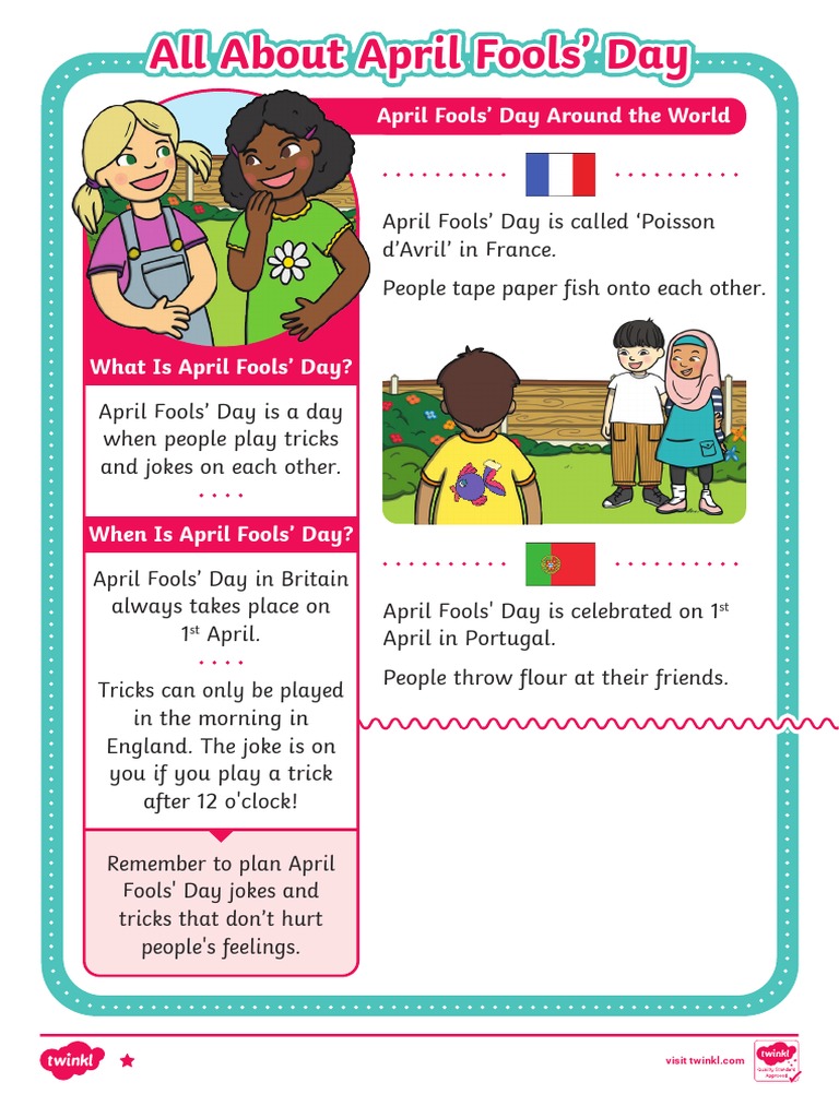 April Fools - Day KS1 Differentiated Reading Comprehension | Download ...