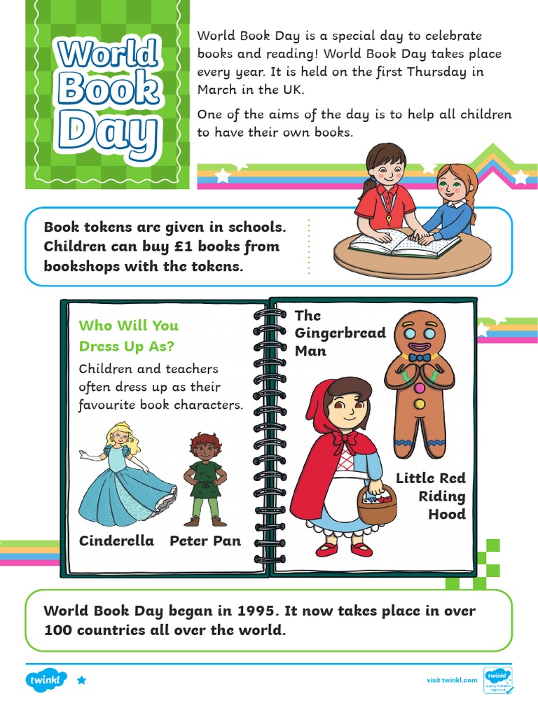 KS1 World Book Day Differentiated Reading Comprehension Activity | PDF