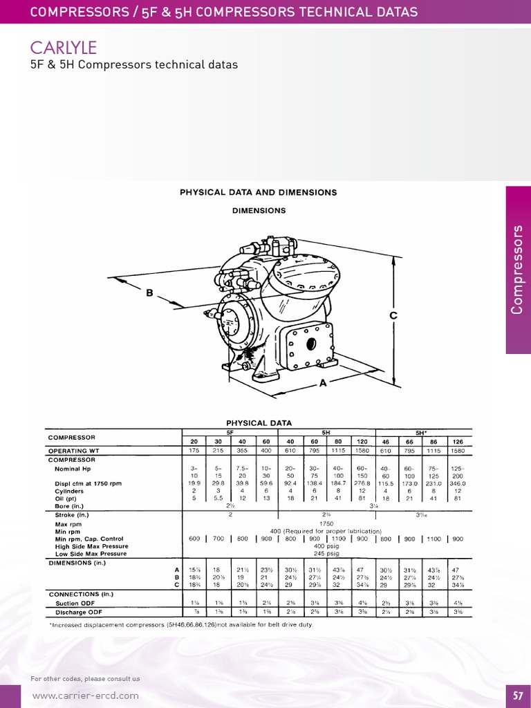 5405 - Carrier 5H40-149 | PDF | Pump | Piston