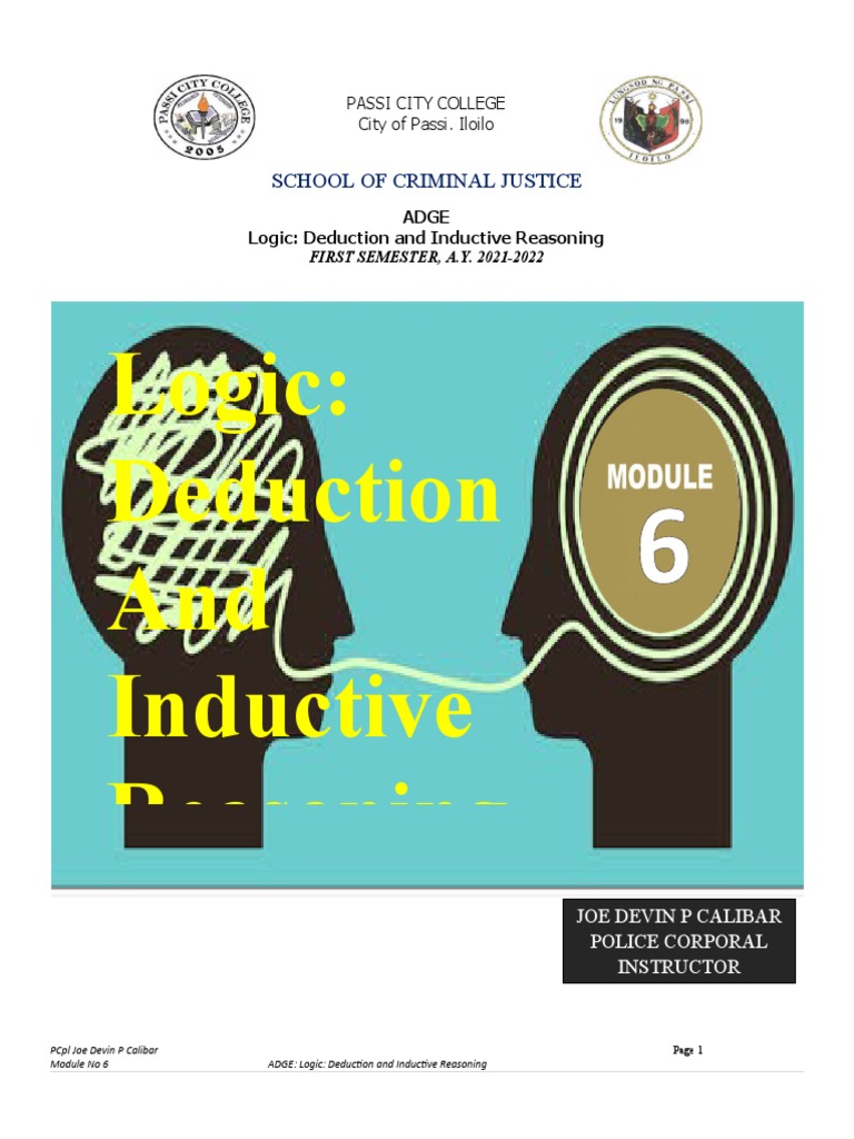 Deduction and Inductive Reasoning | PDF | Deductive Reasoning | Argument
