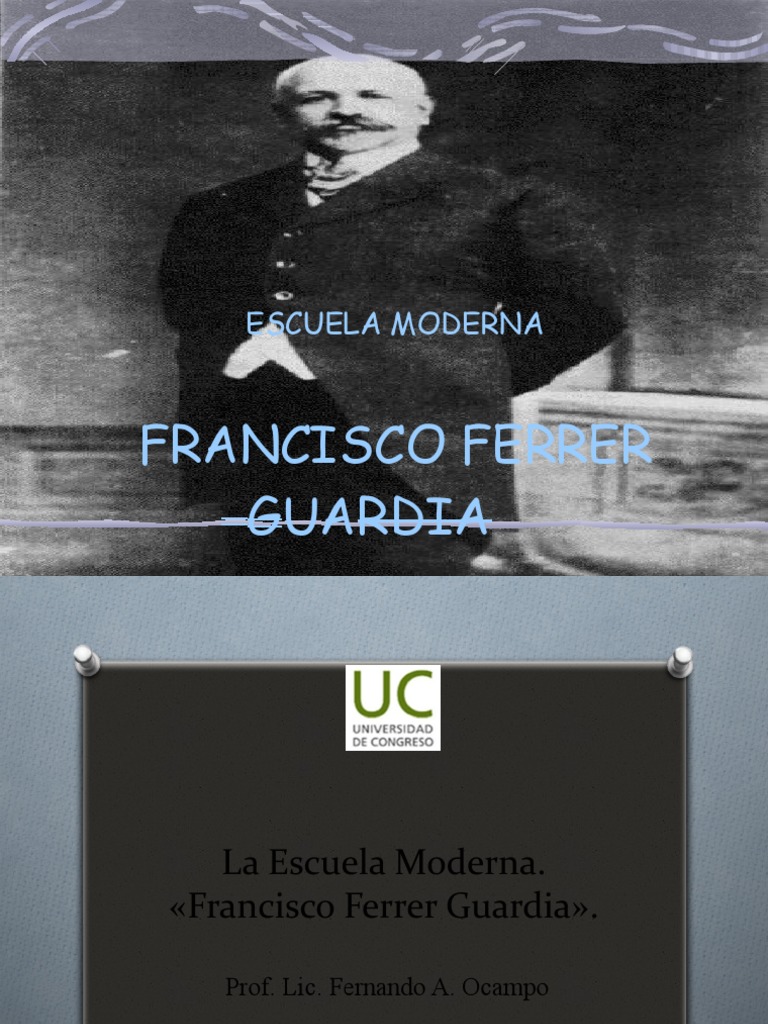 Ppt. La Escuela Moderna de Ferrer I Guardia | PDF | Anarquismo