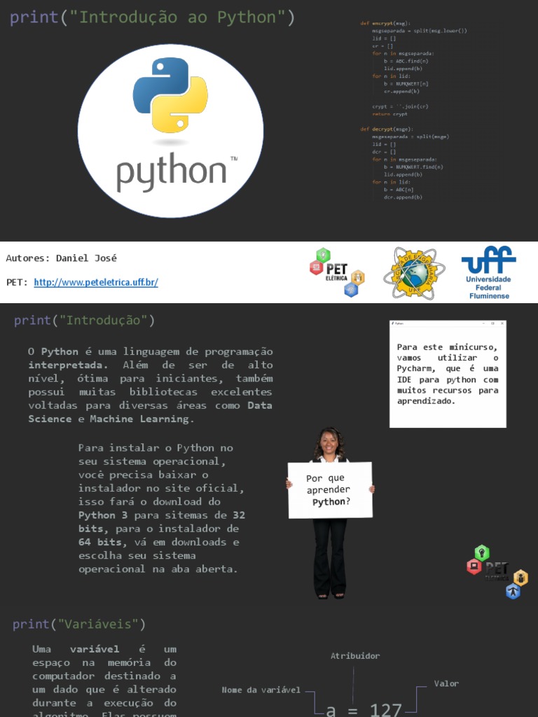 Minicurso de Python | PDF | Python (linguagem de programação) | Média Minicurso de Python | PDF | Python (linguagem de programação) | Média