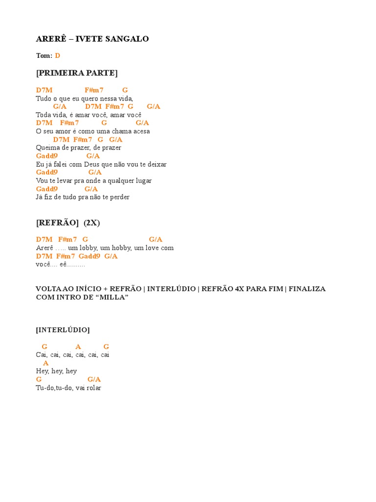 10 - Arerê (Ivete Sangalo) | PDF