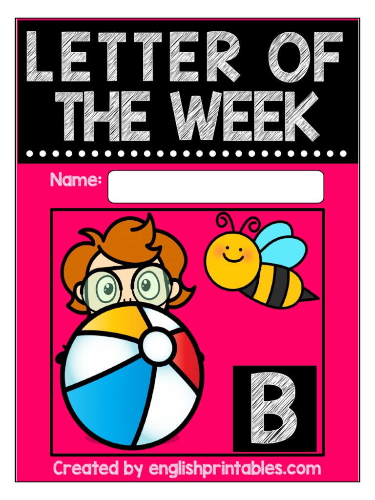 The Letter B Alphabet Letter of The Week Package TPT Freebie | PDF ...