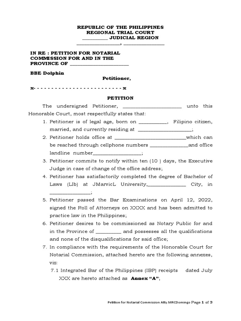 Petition | PDF | Affidavit | Separation Of Powers