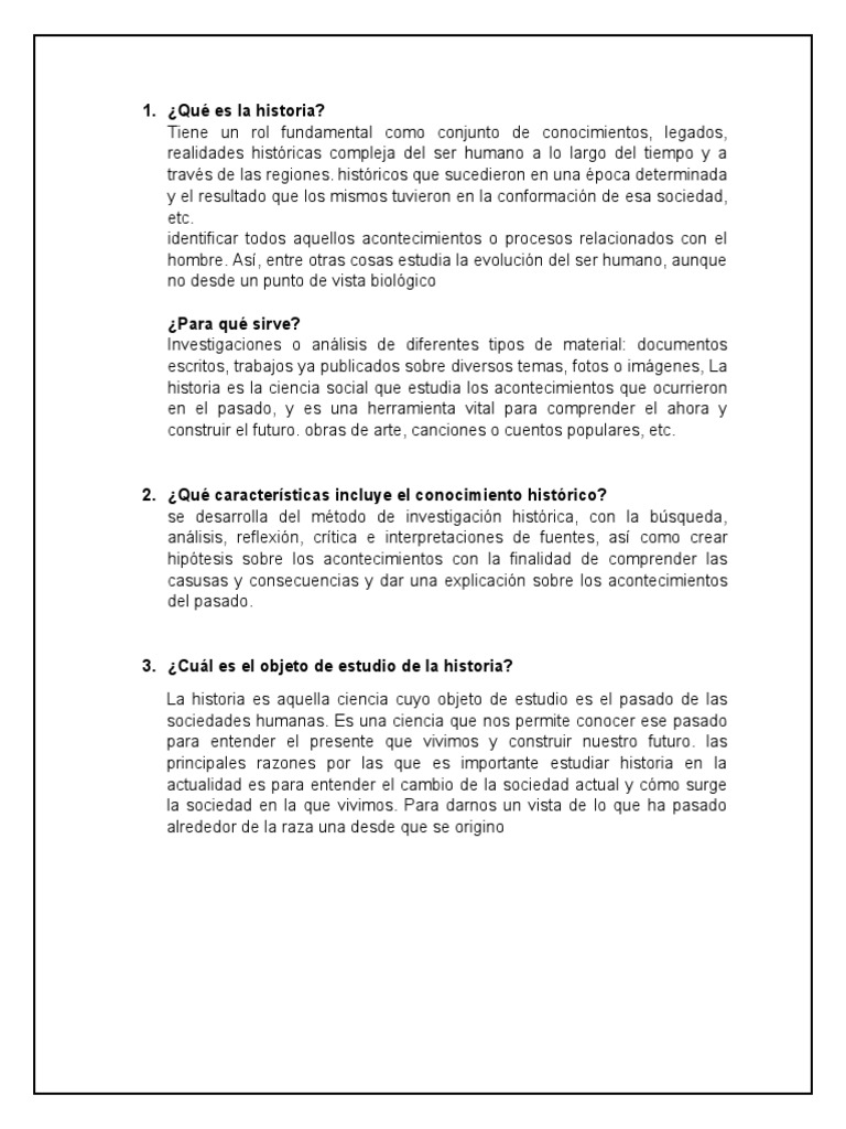 Qué Es La Historia | PDF