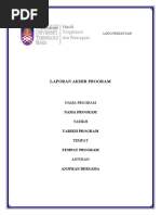 Contoh Laporan Program | PDF