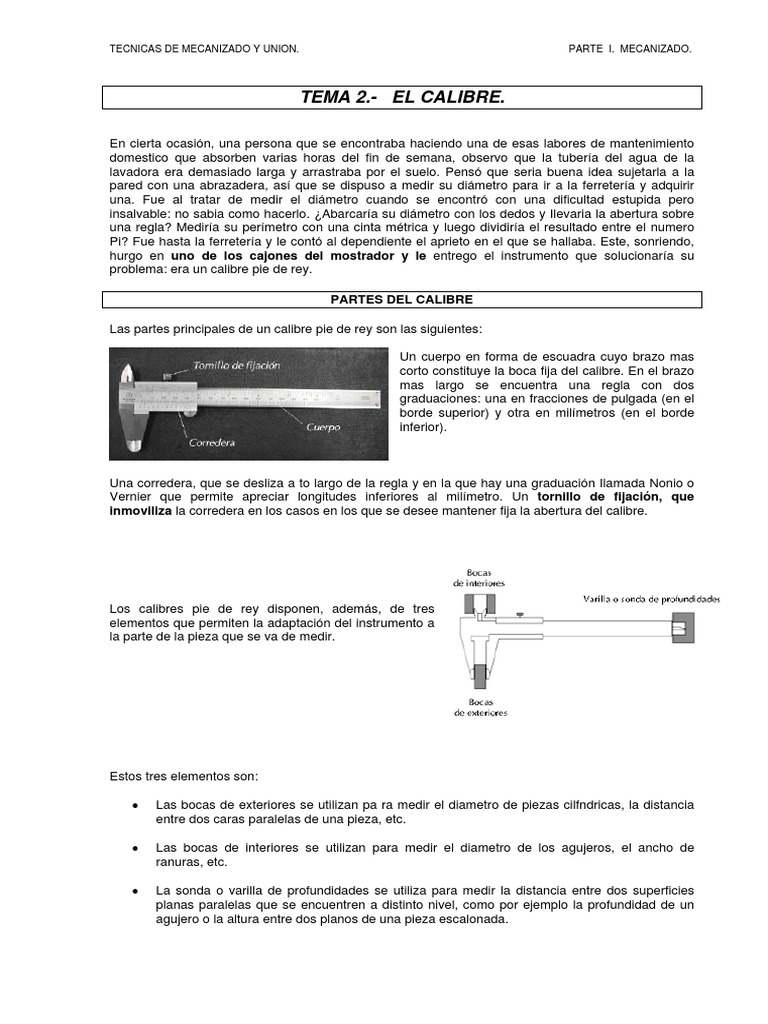 2 - Calibre | PDF | Metrología