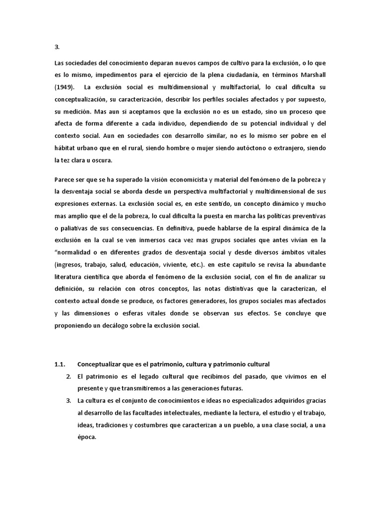 Percy | PDF | Exclusión social | Patrimonio cultural