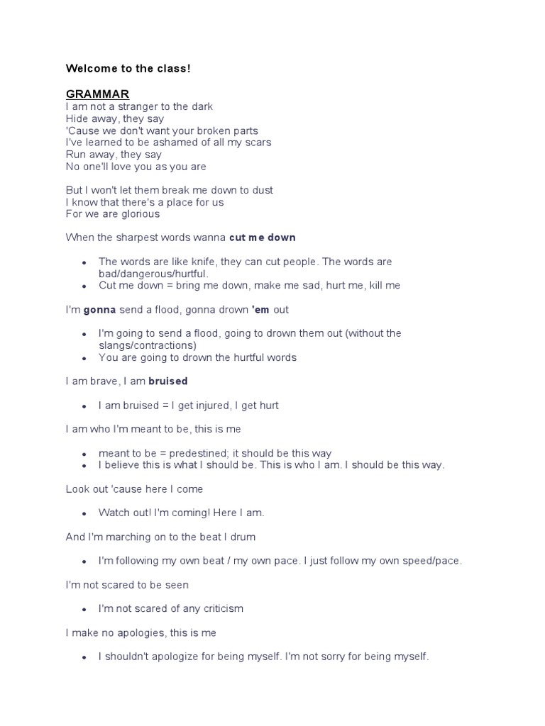 This Is Me Lyrics and Elaboration | PDF