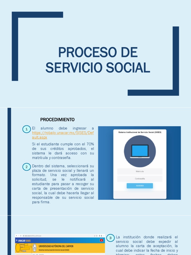 Proceso de Servicio Social | PDF