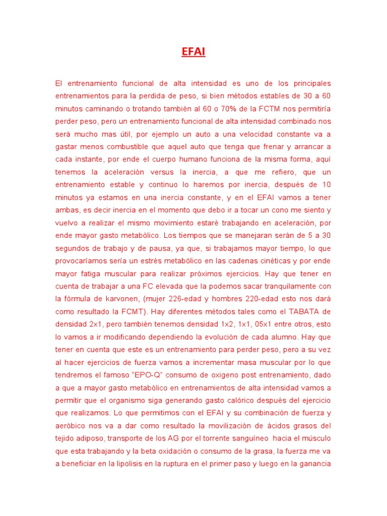 EFAI | PDF | Tejido adiposo | Metabolismo