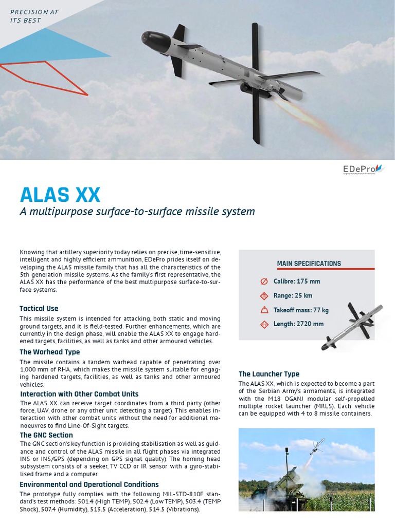 Alas XX Datasheet | Download Free PDF | Missile | Tanks