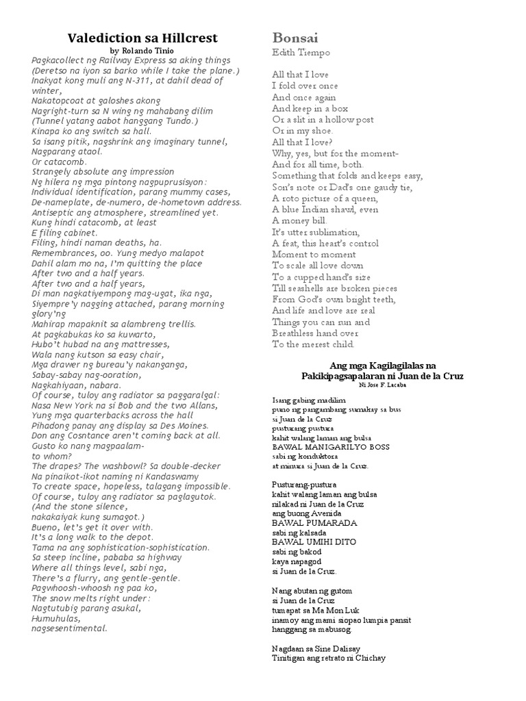 POEMS | PDF