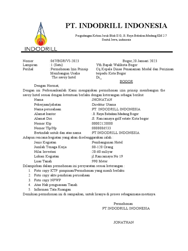 Pt. Indodrill Indonesia: Pergudangan Kebon Jeruk Blok II G, Jl. Raya ...