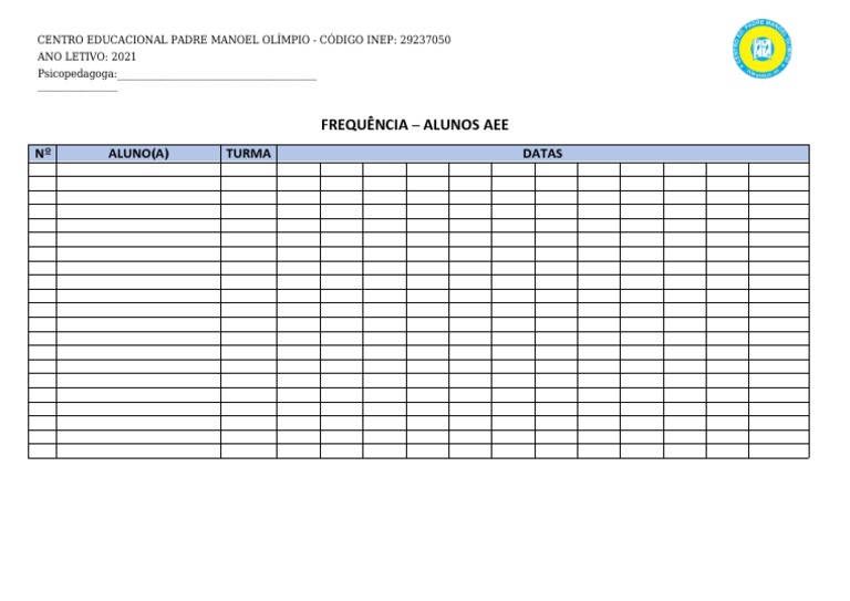 Modelo Frequencia Aee | PDF