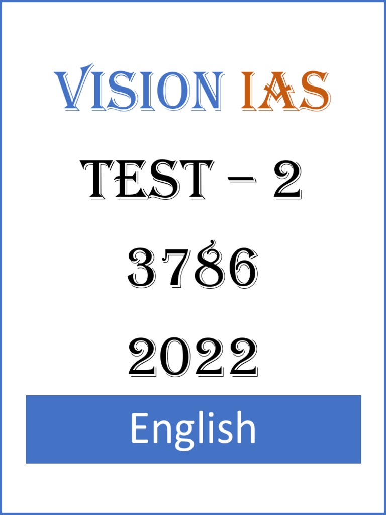 Vision IAS Prelims 2023 Test 2 (E) @cse - Updates | PDF | Jurisdiction ...