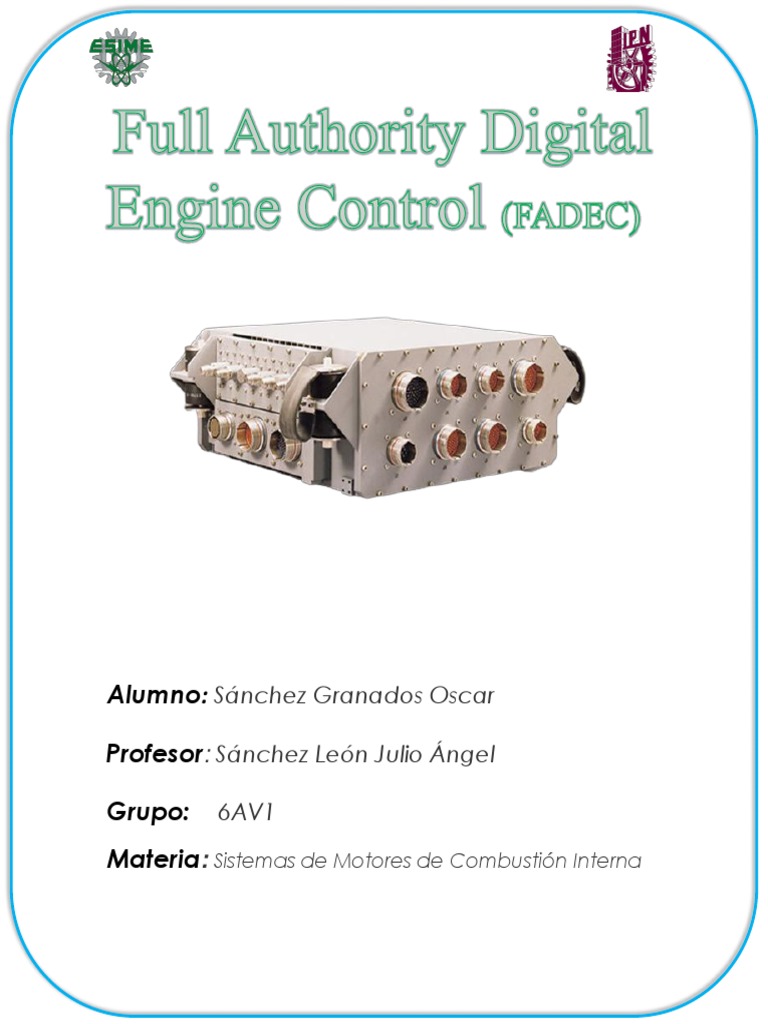 FADEC | PDF | Ingeniería de confiabilidad | Bienes manufacturados