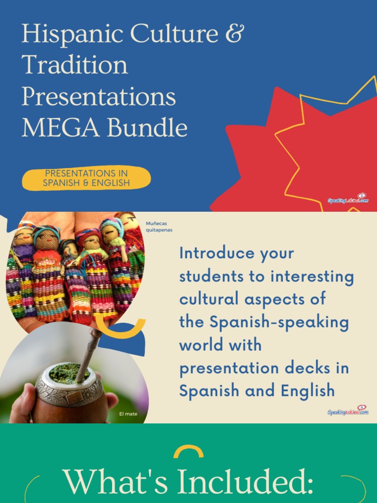 Spanish-Speaking Countries Culture & Tradition Presentations in Spanish ...
