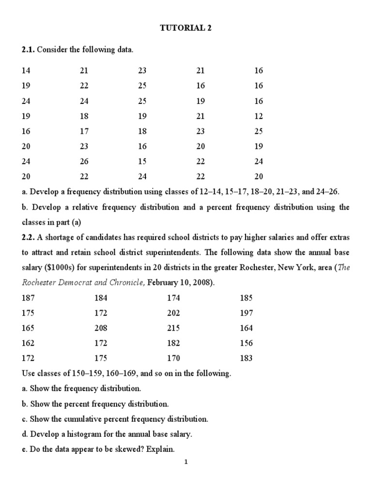 2023-Tutorial 02 | PDF | Standard Deviation | Mean