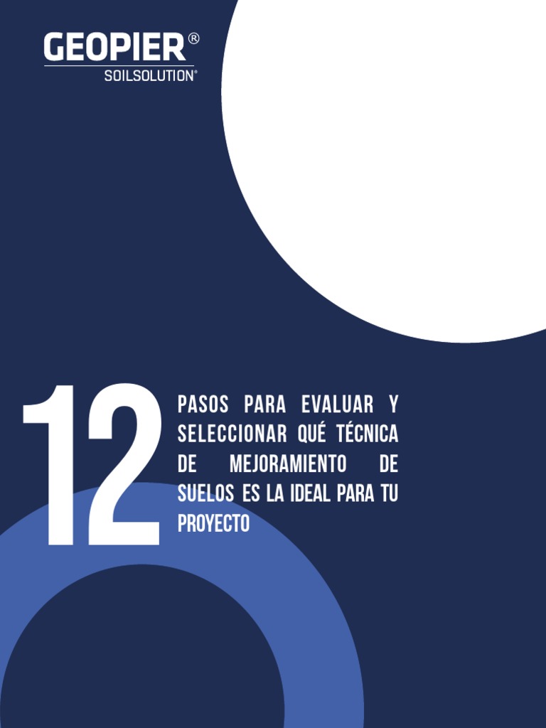 12 Pasos de Mejora de GEOPIER | PDF | Diseño | Fundación (Ingeniería)