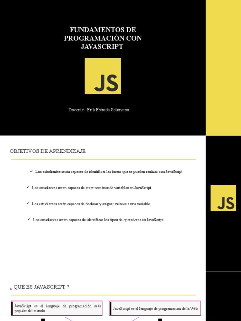 Fundamentos de Programación Con Javascript | Descargar gratis PDF ... Fundamentos de Programación Con Javascript | Descargar gratis PDF ...