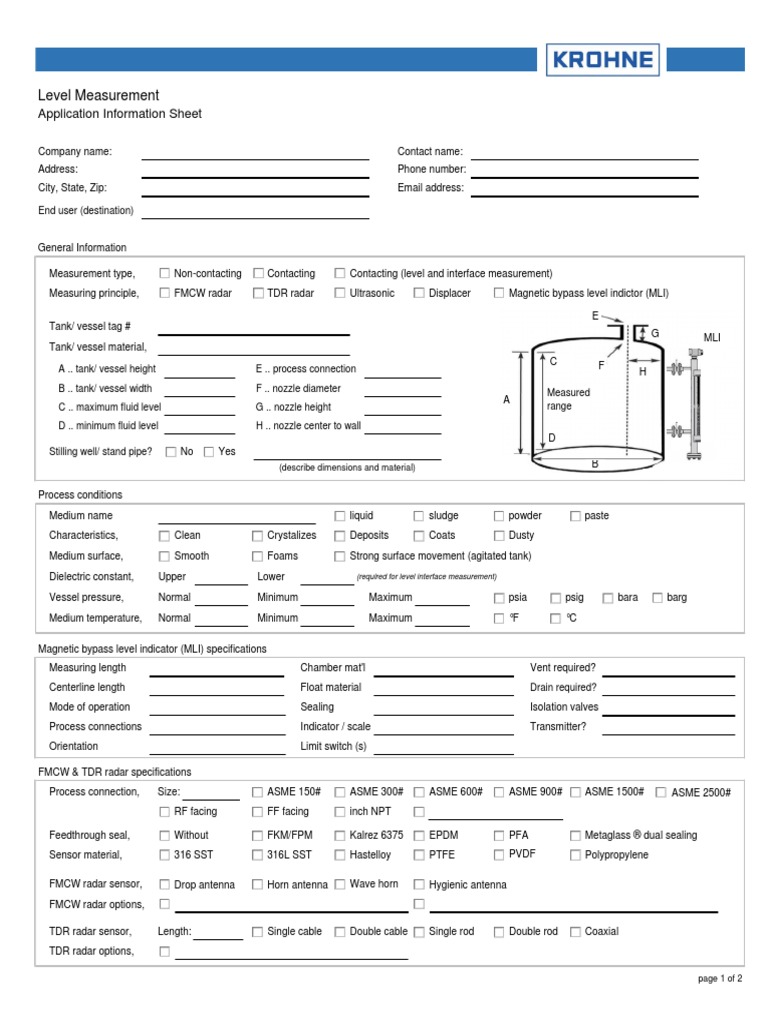 Krohne Level ADS | PDF | Physical Sciences | Electrical Engineering