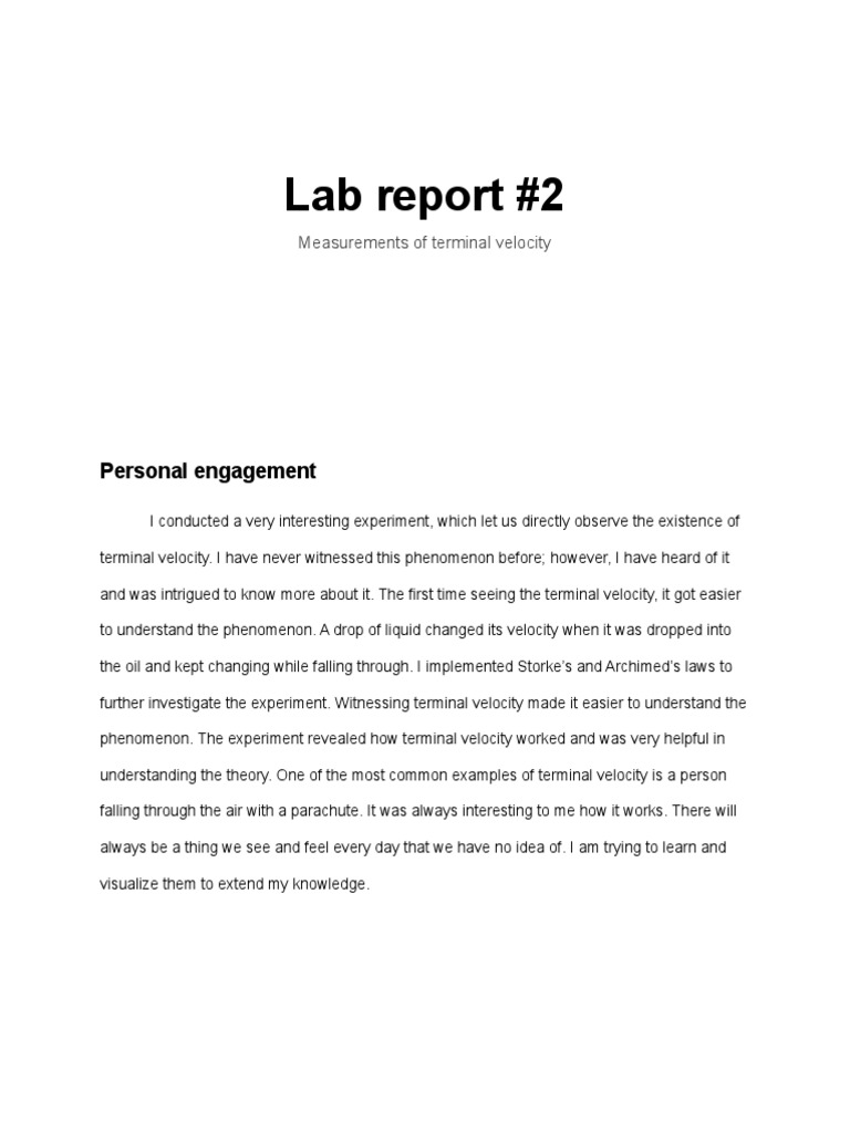 Lab Report #2 | PDF | Experiment | Science