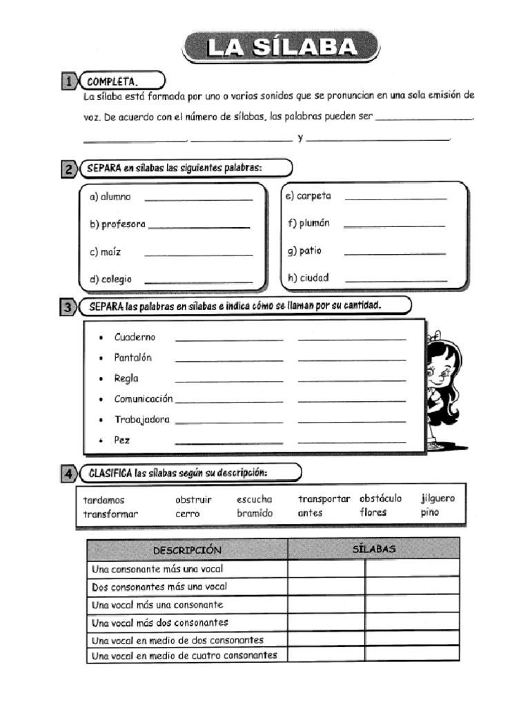 Clasificación de Las Palabras Según El Número de Sílabas | PDF