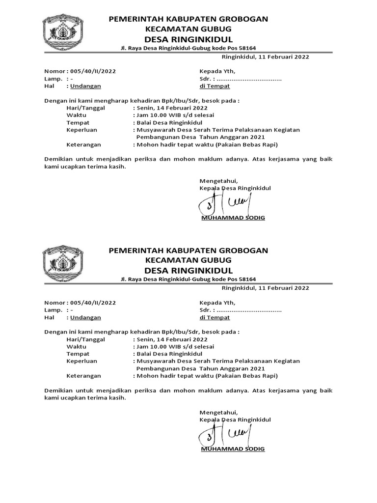 Undangan MDST 2021 | PDF