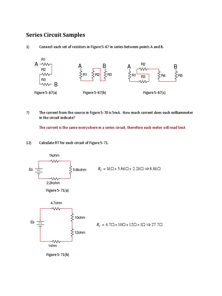 Worked Annotated Sample Problems Create | PDF | Voltage | Resistor
