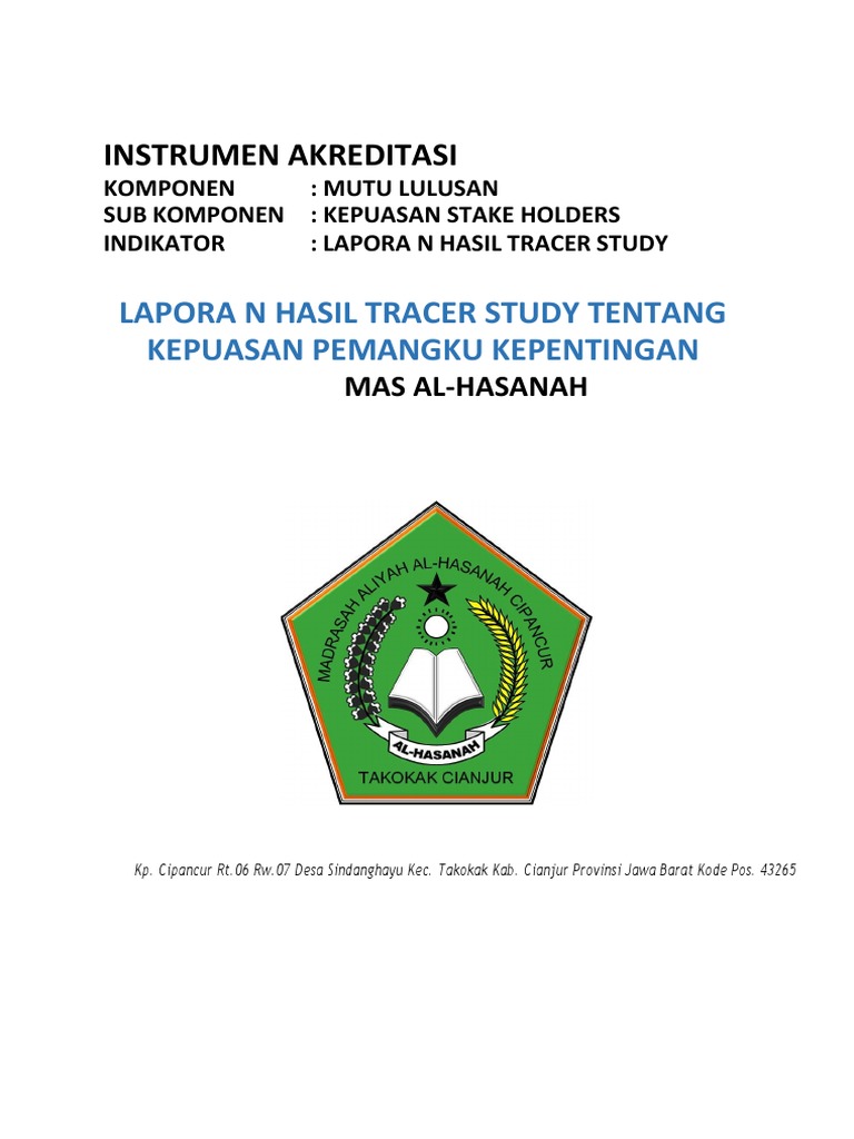 Laporan Hasil Tracer Study | PDF