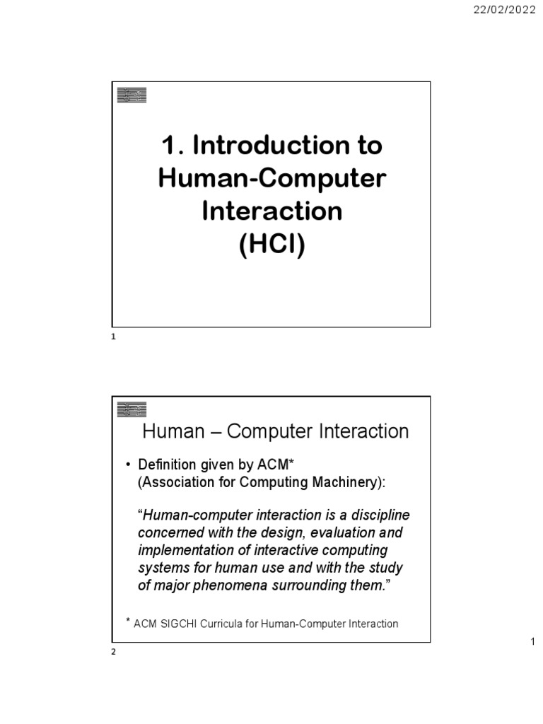 HCI - Chapter - 1 - 2 | PDF | Perception | Retina