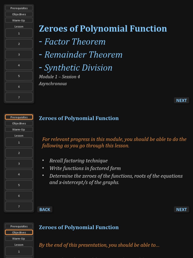 Zeroes Of Polynomial Function Pdf Factorization Zero Of A Function