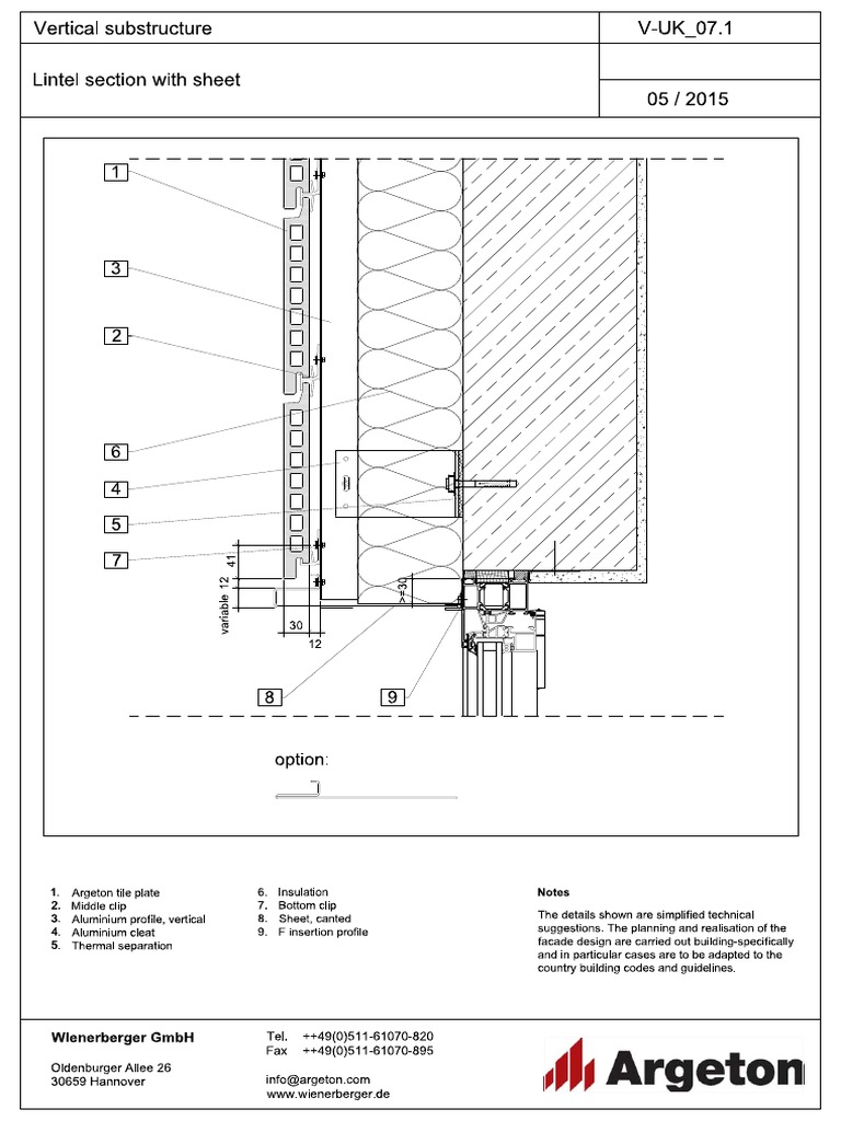 DE - MKT - DOC - TEC - ARG - V-UK - 07.1 - Lintel Section With Sheet | PDF