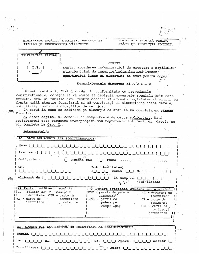 Cerere Necompletata | PDF