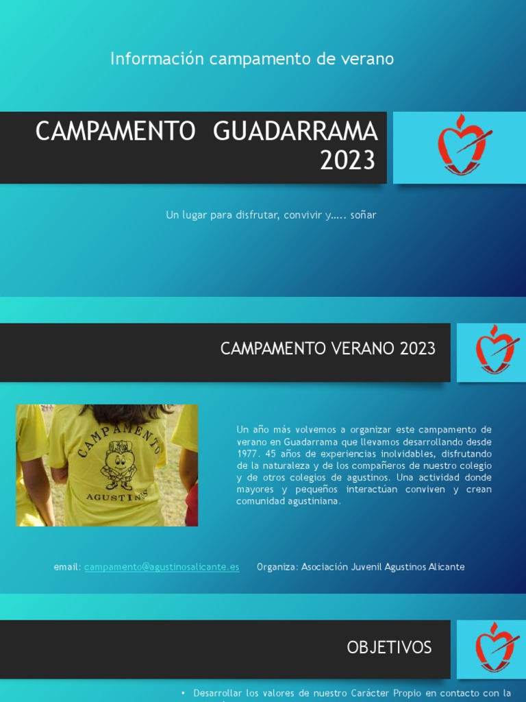 Campamento Agustinos Guadarrama 2023 | PDF | Cámping Campamento Agustinos Guadarrama 2023 | PDF | Cámping
