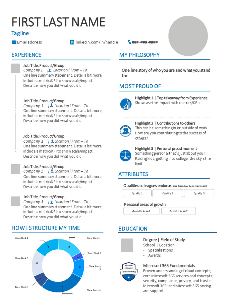 Blank Resume Template | PDF