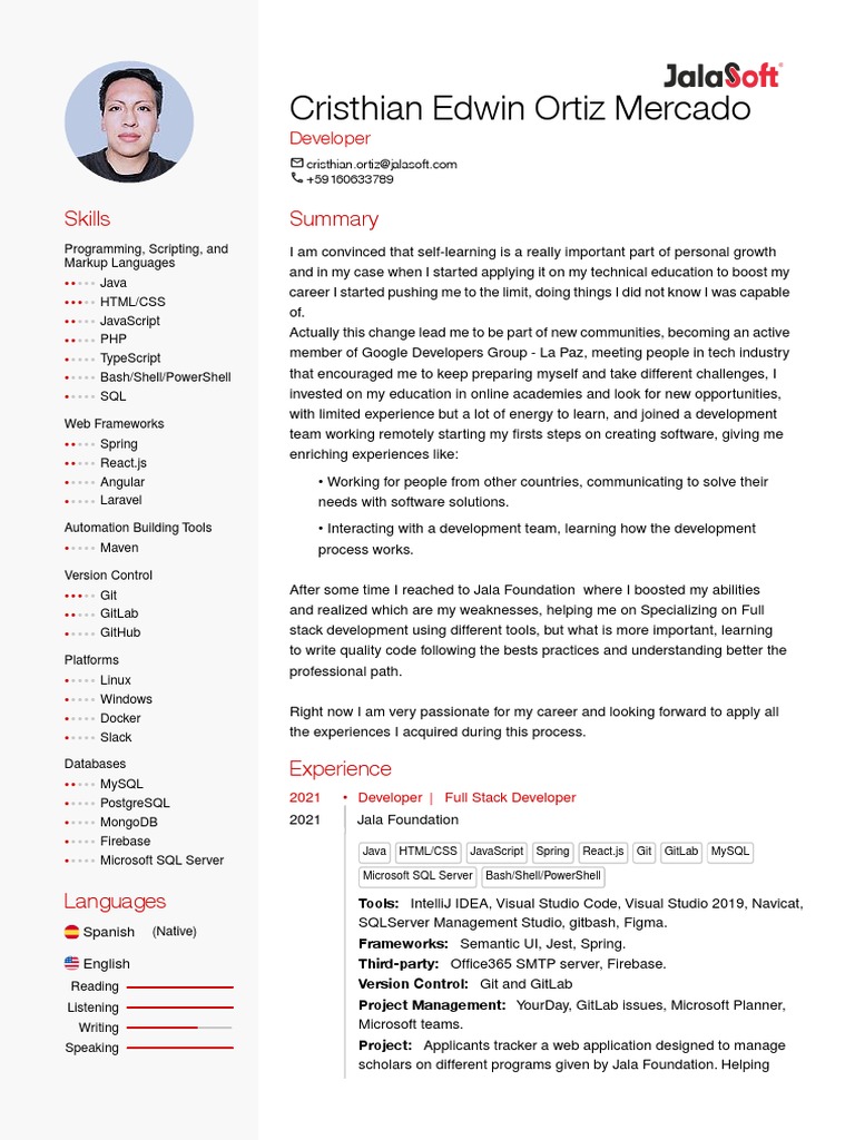 RESUME Cristhian, Edwin, Ortiz, Mercado 01022023 | PDF | Technology Development | Computing