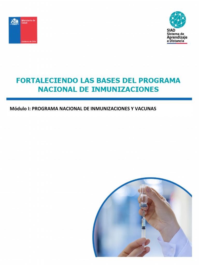 Modulo I - Programa Nacional de Inmunizacion | PDF | Sistema inmune ...