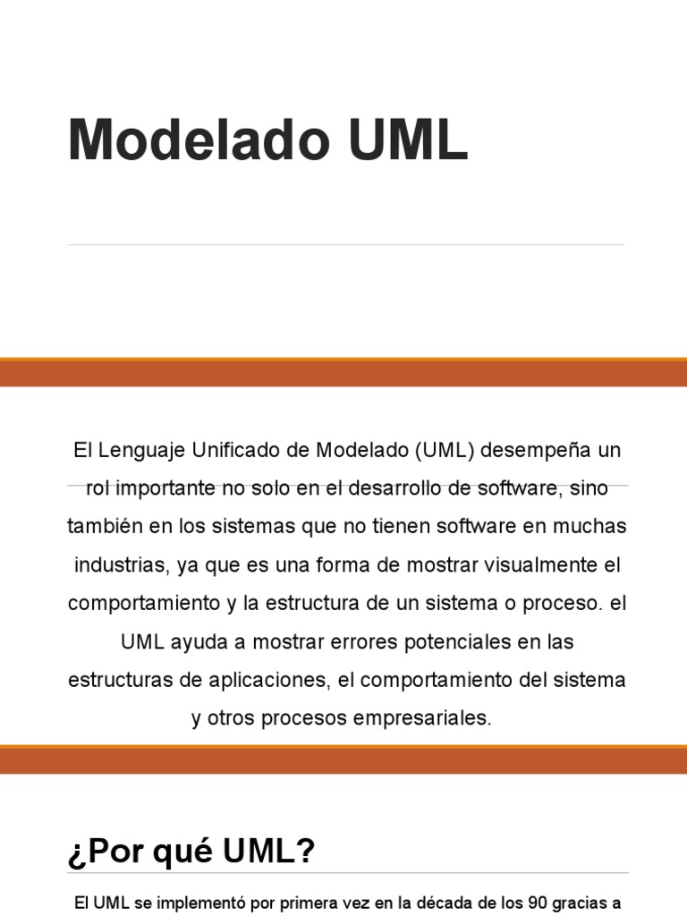 Modelado UML | PDF | Lenguaje de modelado unificado | Software