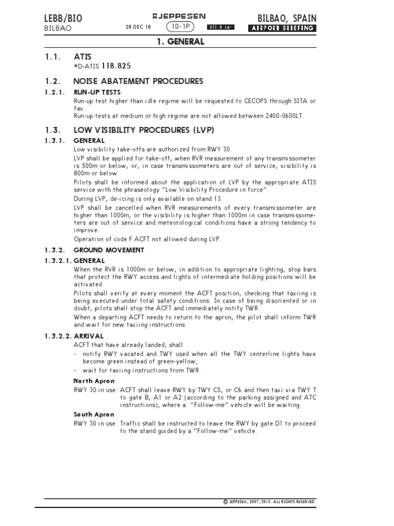 Bilbao - LEBB | PDF | Air Traffic Control | Wound